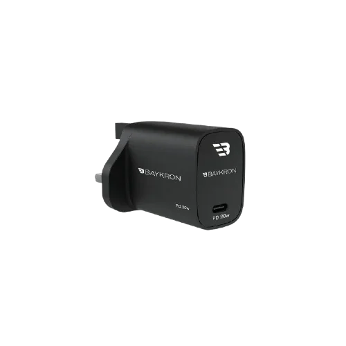 Baykron 20W Portable Wall Charger with PD USB-C - Black - XPRS