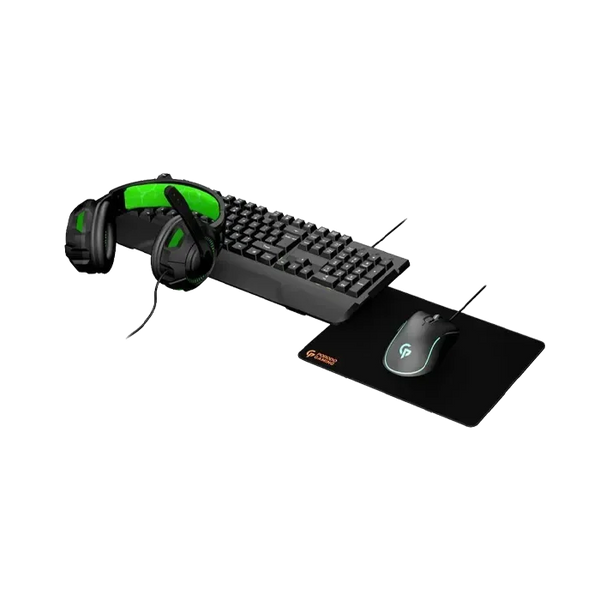 Porodo Gaming Set 4-in-1(Keyboard, Mousepad, Mouse, Headphone)