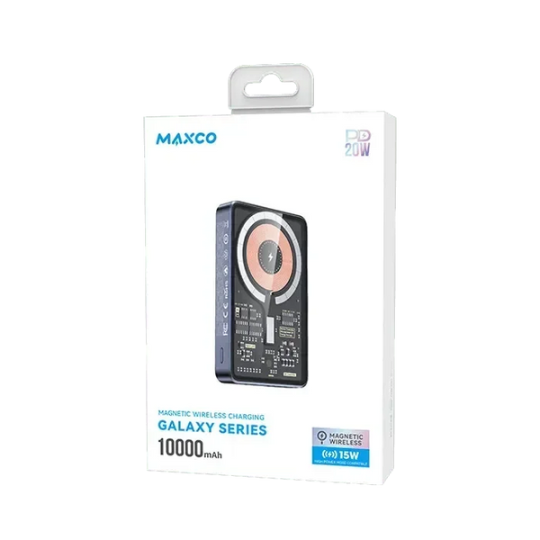 Maxco MP08 Galaxy Series 10000mAh Magnetic Wireless Charging 15W - Gray ...