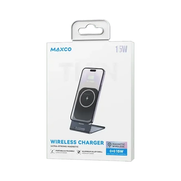 Maxco MW03 Thin Ultra-Strong Magnetic Wireless Charger 15W - Black - XPRS