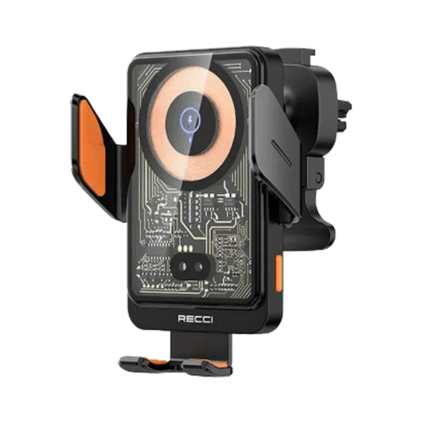 Recci RHO-C38 Mars Wireless Charger Car Holder - Black - XPRS